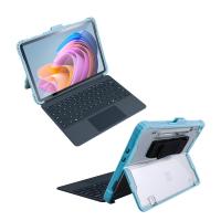 China Laudtec With Hand Strap Clear Laptop Cases for Microsoft Surface Pro 12 Pen Slot Shoulder Strip Shockproof Tablet Cover Pbk332 Wholesale OEM/ODM/Private Label for sale
