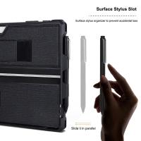 China For Laudtec Anti-Drop Business Case for Microsoft Surface Pro 6/5/7+ Simple Leather Tablet Cover with Hand Grip Strap Holder Wholesale OEM/ODM/Private Label for sale