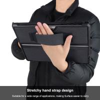 China For Laudtec Anti-Drop Business Case for Microsoft Surface Pro 6/5/7+ Simple Leather Tablet Cover with Hand Grip Strap Holder Wholesale OEM/ODM/Private Label for sale