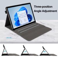China For Laudtec Custom Leather Tablet Protective Case for Microsoft Surface Pro 12 11 10 9 Card Slot Pen Shockproof Back Wholesale OEM/ODM/Private Label for sale
