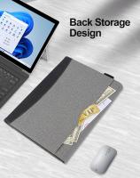 China Fabric Leather Tablet Protective Cases for Microsoft Surface Pro 12 2025 11 10 9 Paper Card Slot Pen Slot Adjustable Holder Wholesale OEM/ODM/Private Label for sale