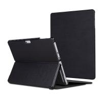 China Pure Colour Tablet Case for Surface Pro 9 8 7 6 5 4 Go 3 2 With Hand Grip Strap Simple Business Leather Cover Pbk213 Laudtec Wholesale OEM/ODM/Private Label for sale