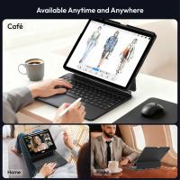 China Laudtec Detachable Magic Keyboard Case 4-in-1 Hub for iPad Pro 13 Inch 2025 Customize OEM ODM Smart Layout Keyboards for sale