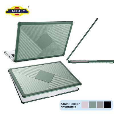China Custom Logo Efficient Heat Dissipation Laptop Hard Case Dual-layer TPU+PC Protective Cover for MacBook Air/Pro 13/14/15 Inch for sale