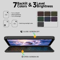 China Laudtec Smart Tablet Cover PU Leather Wireless Scissor 64 Keys Keyboard Case with Auto Wake/Sleep for iPad Mini6/7 8.3 Inches for sale