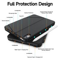 China Laudtec Smart Tablet Cover PU Leather Wireless Scissor 64 Keys Keyboard Case with Auto Wake/Sleep for iPad Mini6/7 8.3 Inches for sale