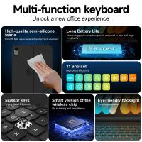 China Laudtec Smart Tablet Cover PU Leather Wireless Scissor 64 Keys Keyboard Case with Auto Wake/Sleep for iPad Mini6/7 8.3 Inches for sale
