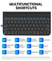 China Laudtec F15 F16 Double Groove Magnetic Keyboard Case with Trackpad, Ultra Thin Design for iPad 10, iPad Pro and iPad Air for sale