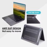 China Laudtec BJK01 Portable Clear Notebook Tpu Pc Cover Hard Shell Transparent Lap Top Laptop Case for Macbook Air 15 Pro 14 for sale