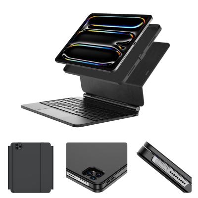 China PU+ABS Detachable Protective Cover Magnetic Keyboard Case with Trackpad Auto Wake Sleep for iPad Pro 11, iPad Air, iPad 10/11 for sale