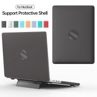 China For Laudtec Frosted PC Laptop Case for Macbook Holder Stand and Lens Protection Tablet Cover Candy Simple Color Dnk002 for sale