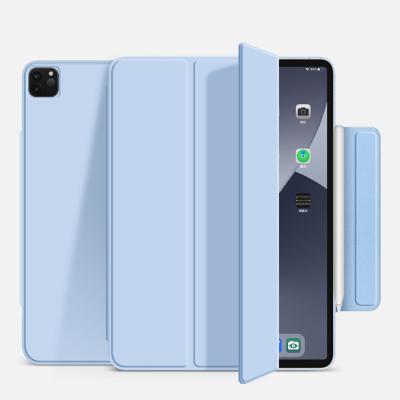 China Laudtec Tri-fold Magnetic Tablet Cases for iPad A16 11 Inch Pu Leather Foldable Stand Shell Custom Logo Ultra Slim Cover OEM for sale