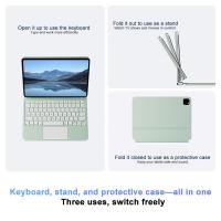 China Metal Chassis Magnetic Floating Keyboard Case Highly Responsive Trackpad Rechargeable Battery for iPad Air 13 Pro 12.9 Inch for sale