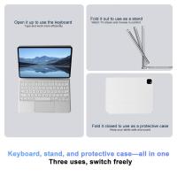 China Global Business Metal Magnetic Keyboard Case Floating Cantilever Stand Precise Typing Scissor Switch Cover for iPad Pro 11 for sale