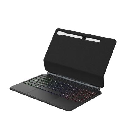 China Magic Keyboard for Samsung Tab S7 S8 S9 Fe Intelligent Lightweight Adjustable Holder Backlight Stable Touchpad Pbk238 Laudtec Wholesale OEM/ODM/Private Label for sale