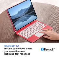 China OEM Custom Metal Magnetic Floating Keyboard Case Wireless Bluetooth Scissor Mechanism Responsive Trackpad for iPad Air Pro 11 for sale