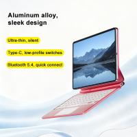 China Luxury Aluminum Magnetic Keyboard Case for iPad 10.9/11 with Precision Trackpad Wireless Bluetooth Floating Cantilever Stand for sale