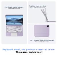 China Customized Logo Magnetic Wireless Keyboard with Floating Cantilever Stand & Trackpad (10.9/11