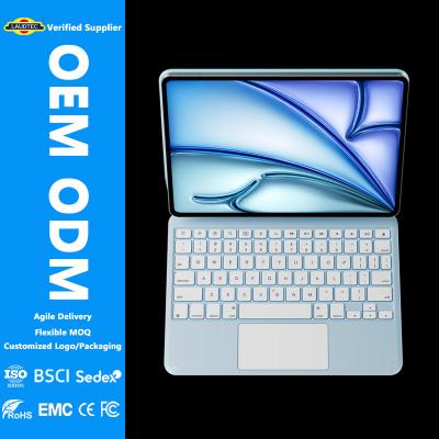 China Wireless BT Aluminum Alloy Magnetic Keyboard with RGB Backlit for iPad Pro(2024)13