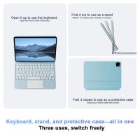 China Wireless BT Aluminum Alloy Magnetic Keyboard with RGB Backlit for iPad Pro(2024)13