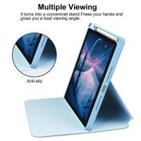 China ODM/OEM Trifold Shockproof iPad Case with Pencil Holder, Auto Sleep/Wake & Dual-Angle Stand, Compatible with iPad Air/Pro 11