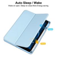 China ODM/OEM Trifold Shockproof iPad Case with Pencil Holder, Auto Sleep/Wake & Dual-Angle Stand, Compatible with iPad Air/Pro 11