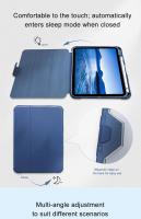 China ODM PC+TPU Heavy Duty Anti-Drop Tri-fold Folio Case With Built-in Pencil Slot Auto Wake Sleep Protective Cover for iPad 11 Inch for sale