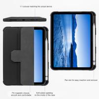 China ODM PC+TPU Heavy Duty Anti-Drop Tri-fold Folio Case With Built-in Pencil Slot Auto Wake Sleep Protective Cover for iPad 11 Inch for sale