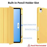 China Wholesales Auto Wake/Sleep Tri-fold TPU Folio Tablet Case with Pencil Slot for iPad Air 4/5, Air 11