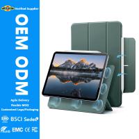 China Strong Magnetic Tri-Fold Smart Case for iPad Double-Sided Leather Cover with Auto Wake Sleep Slim Protective Folio for sale