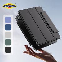 China Strong Magnetic Tri-Fold Smart Case for iPad Double-Sided Leather Cover with Auto Wake Sleep Slim Protective Folio for sale
