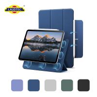 China Magnetic Tri-Fold Case for iPad Slim Double-Sided PU Leather Smart Cover with Auto Sleep/Wake Shockproof Folio Shell for sale