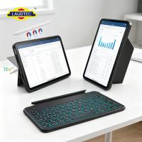 China F25 Magnetic Keyboard Case with 64 Keys, Pu Leather Cover Supports Horizontal and Vertical Stand for iPad Mini 5 and Mini 6 for sale