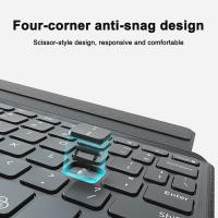 China Hot Selling Laudtec Wireless BT Keyboard Backlit Magnetic for Ipad 10.6