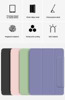 China Laudtec Ultra Slim Pu Leather Tri-Fold Magnetic Tablet Case for iPad Smart Sleep Dual Stand Drop Protection Custom Logo OEM for sale