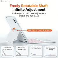 China Magnetic Detachable Keyboard Case for iPad Pencil Holder Anti-Slip Design Multi-Angle Adjustable Stand 7-Color Backlit OEM/ODM/ for sale