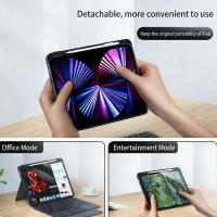 China Magnetic Detachable Mechanical Wireless Keyboard Case for iPad 10/11 with Multi-Angle Stand Touchpad & Pen Holder for sale