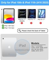 China Magnetic Keyboard for iPad A16/iPad 11th (A16 2025) 10th Lightweight Ultra-Slim Smart Keyboard with Trackpad 7 Colors Backlight for sale