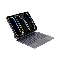 China Laudtec 6 Rows Keys Magic Keyboard Folio Case Customize the Language Layout Black Cover for Ipad 10.2/10.9/11/12.9 Inch Pbk342 Wholesale OEM/ODM/Private Label for sale