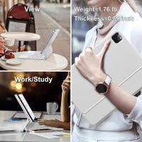 China Magic Keyboard for Ipad Air Pro 11 2024 Type Intelligent Double-Sided Clip BT Single Color Luxury Pbk225 Laudtec Wholesale OEM/ODM/Private Label for sale