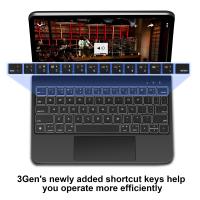 China Laudtec Magic Magnetic Wireless Keyboard Case for iPad Air and iPad Pro Usb-c Charging Wholesale OEM/ODM/Private Label for sale