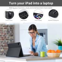 China Laudtec New Rugged Shockproof Leather Shell 9.7 iPad Wireless Magnetic Keyboard Case Ultra Thin Waterproof Stand Folio Trackpad Wholesale OEM/ODM/Private Label for sale