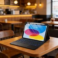 China Laudtec TPU Flip Cover with Touchpad and Magic Keyboard Case for iPad 10.9 Inch Wholesale OEM/ODM/Private Label for sale