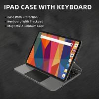 China Magnetic Aluminum Keyboard Case for iPad Air4/5 10.9 with Trackpad OLP Brand ROHS FCC Certified Wholesale OEM/ODM/Private Label for sale