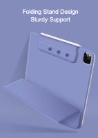 China Laudtec Powerful Magnetic Attachment Slim Trifold Stand Leather Smart Cover Case with Clasp for  iPad Pro 13 Inch Case M5/M4 for sale