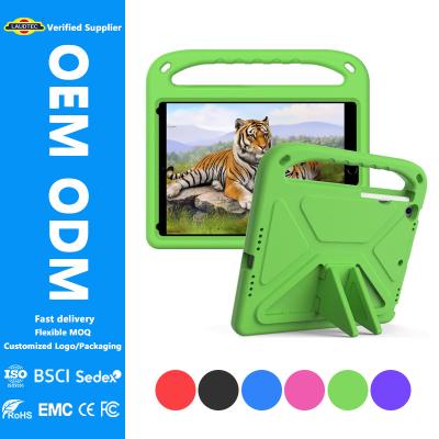 China Factory Wholesale EVA Tablet Protective Case With Handle Foldable Kickstand for 9.7 Inch iPad Air 1 / iPad 2017 / iPad 2018 for sale