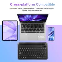 China Ultra Slim 78-Key Wireless BT 5.1 Keyboard Scissor Switch with Universal Tablet & Phone Stand ODM OEM/Private Label for sale