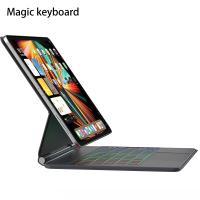 China Laudtec Wireless Smart Keyboard Case for iPad Air 13 Foldable Protective 7-Color Backlit Magnetic Keyboard OEM/ODM/Private Label for sale