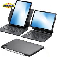 China Laudtec Detachable Magic Keyboard Case with Trackpad & Pencil Slot for iPad Air 11 M4/M3/M2 & iPad Pro 11 1/2/3/4 Gen for sale