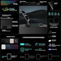 China Laudtec Magnetic Floating Backlit 78-Key Scissor-Switch Trackpad Keyboard Folio for iPad Air 11